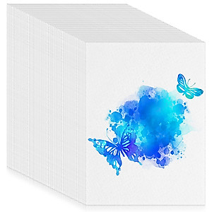 Sabary 250 Sheets Watercolor Paper Bulk White Cold Press Paper Pack Water Color Paper for Kids White Sketch Painting Watercolor Paper Paint Paper for Students Artists Drawing Supplies(5 x 7 Inch)