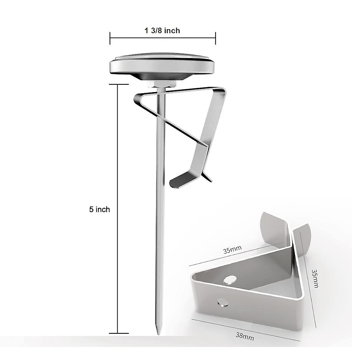 Efengcook 1 3/8 Inch Dial Milk Coffee Food Thermometer with Clip,Best Instant Read Thermometer for The Coffee Drinks,Chocolate Milk Foam,Meat Cooking