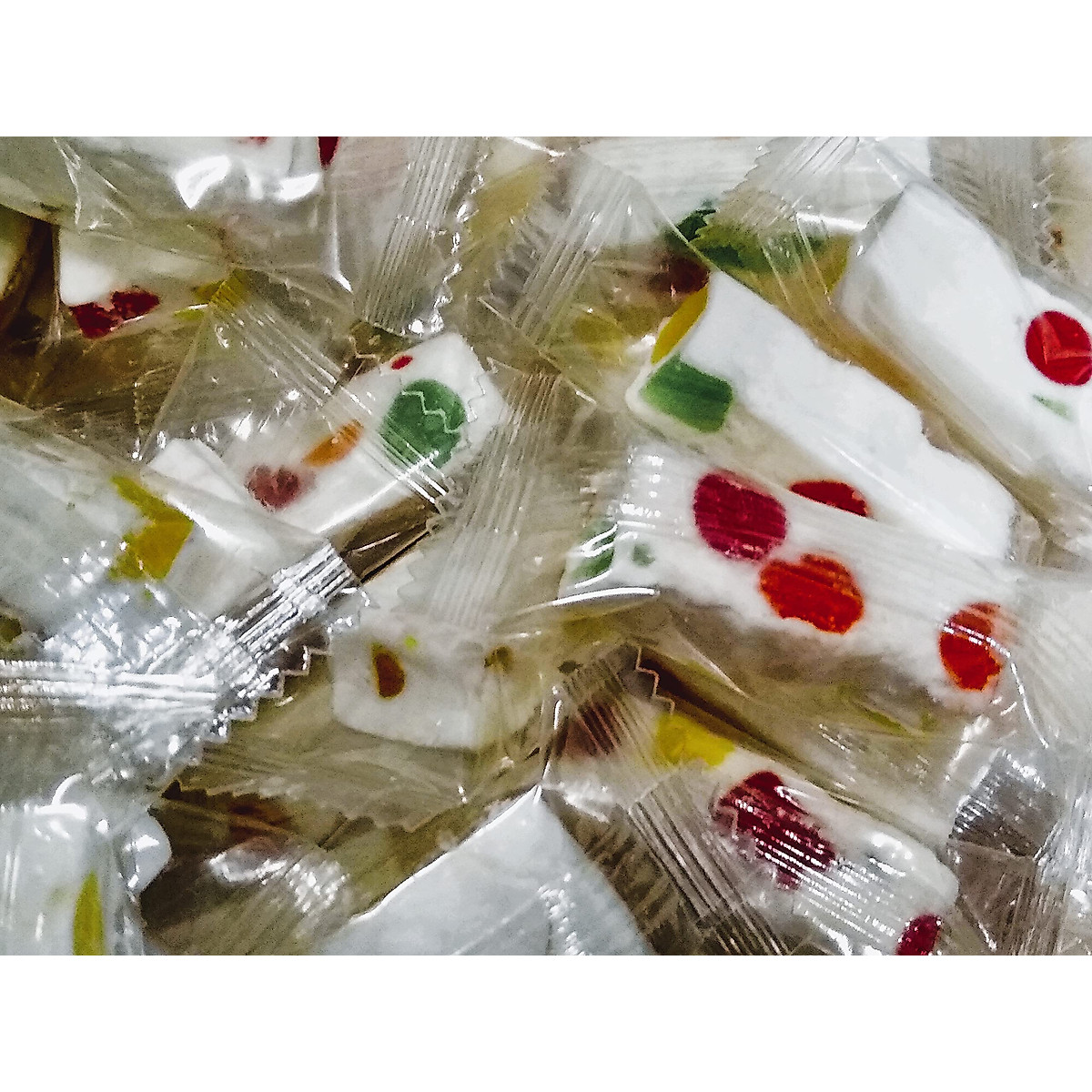 Wrapped Jube Nougats - 12 oz of Colorful Fruity Fresh Delicious Individually Wrapped Nougat Candy