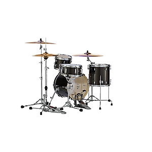 Pearl Midtown, 4 Piece Shell Pack Drum Set (Cymbals and Hardware Not Inculded), Black Gold Sparkle, (MDT764P/C701)