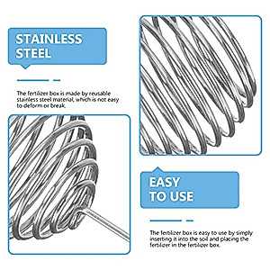 GANAZONO Orchid Fertilizer 10pcs Stainless Steel Succulents Mini Mini Planting Fertilizers Baskets