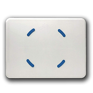 Ateco Reversible 2-Sided Revolving Cake Decorating Stand, Plastic Turntables and Base, 12 by 16-Inch and 12-Inch Diameter, White