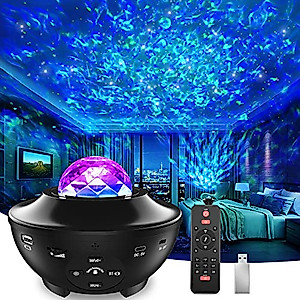 Star Projector Galaxy Light, 3 in 1 Galaxy Projector Night Light Projector,Light for Home Decor Room Decor with Bluetooth Music Speaker,Auto Timer,Christmas Decorations Gifts