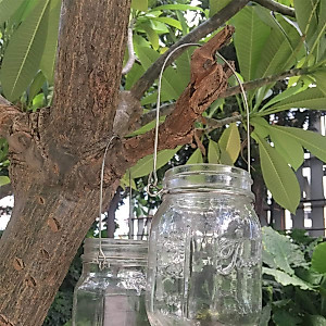 DOITOOL Mason Jar Wire Hangers 8 Pack Stainless Steel Wire Handles for Wide Mouth Mason Jars, Canning Jars, Canning Jars Hanger, Jar Hanging Hook Compatible for 86mm Regular Mouth