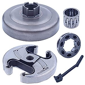 Mtanlo 3/8 Clutch Drum Rim Sprocket Cover Bearing Kit for Husqvarna 455 460 Rancher 461 Chainsaw Replacement Parts 537291602