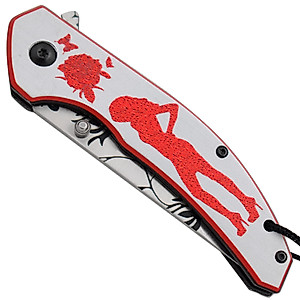 Snake Eye Tactical Cupid Heart Ladies Valentines day | Pocket Knife | EDC |Fishing Hunting Camping Knife
