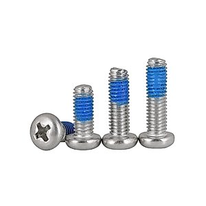 (100pcs) 304 Stainless Steel Round Head Cross Dispensing Anti-dislodging Bolts for Electrical Parts Processing etc. M1.6x4mm
