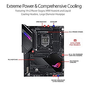 ASUS ROG Maximus XII Hero Z490 (WiFi 6) LGA 1200 (Intel 10th Gen) ATX Gaming Motherboard, 14+2 Power Stages, DDR4 4800+, 5Gbps LAN, Intel LAN