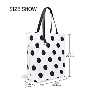 ALAZA Funny Dachshund Dog Black Tote Bag Purse Handbag for Women Girls (Color 9)