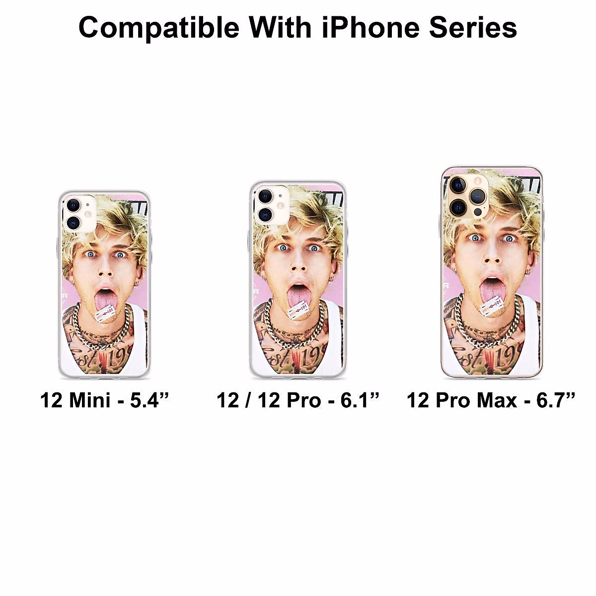 Phone Case MGK Cover Album Compatible with iPhone 11 12 13 14 Pro Max Mini XR SE 2022 7 8 X Xs 6S Plus for Samsung S21 S22 S23 Ultra A12 A51 A71 5G Transparent