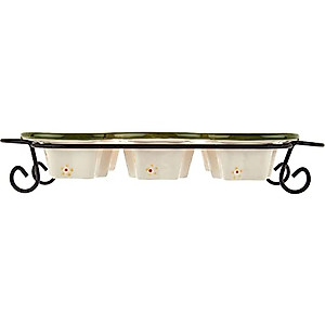 Temp-tations Ovenware S/2 Star Shaped Muffin or Cornbread Pans w/Wire Racks (Old World Eggplant), K39454 Muffin