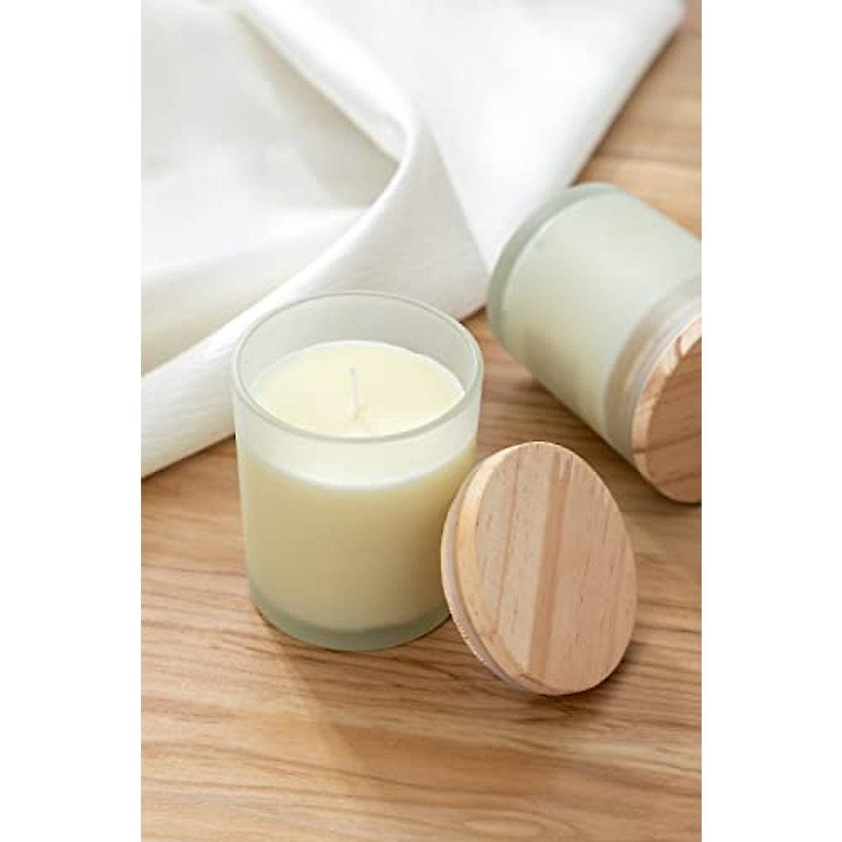 Scented Candles,Vanilla+Gardenia Scented Jar Candle,Aromatherapy Scented Candles,2Pack 5.5oz/Count Long Lasting Soy Wax Candle-Single Wick,Candles,Festive Gifts Decor Aromatherapy Candles Set