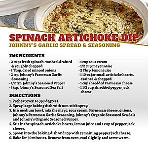 Johnny's Garlic Spread & Seasoning, 18 Oz (Pack of 2)