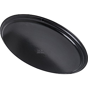 Carlisle FoodService Products 2700GR2004 Griptite 2 Oval Serving Tray, 27" x 22", Black (Pack of 6)