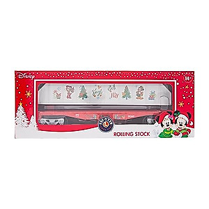 Lionel Mickey & Friends Christmas Flatcar with Girders, O Gauge