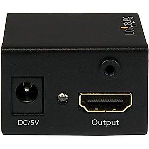 StarTech.com 115 ft/35 m HDMI Signal Booster - 1080p Signal Repeater - HDMI Inline Amplifier & Extender - 7.1 Audio Support (HDBOOST), Black