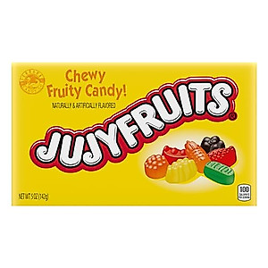 Wonka Jujyfruits Gummy candy, Assorted Gummy Candy, 5 Ounce Theater Candy Boxes (Pack of 12​)