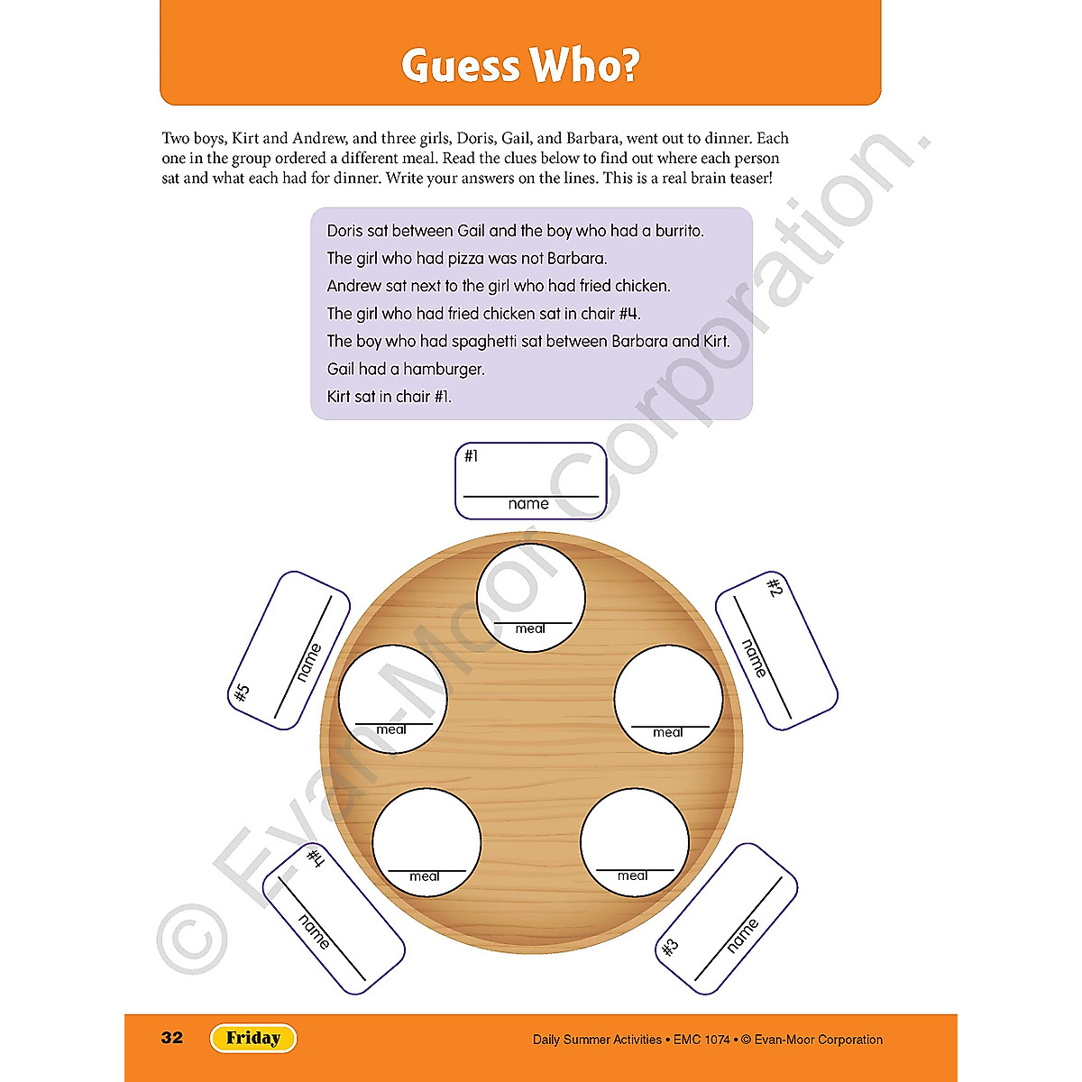 Evan-Moor Daily Summer Activities, Grade 3-4