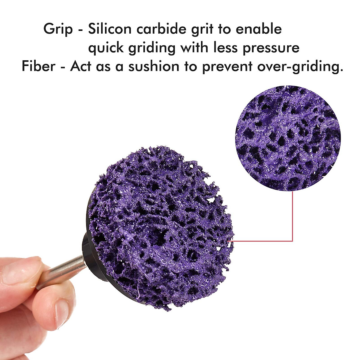 11 Pack 2" Quick Change Easy Strip It Discs for Drill, Paint Stripper Abrasive Wheel Disc, Poly Abrasive Wheel, Cleans Welds Rust Paint Removal Wheel