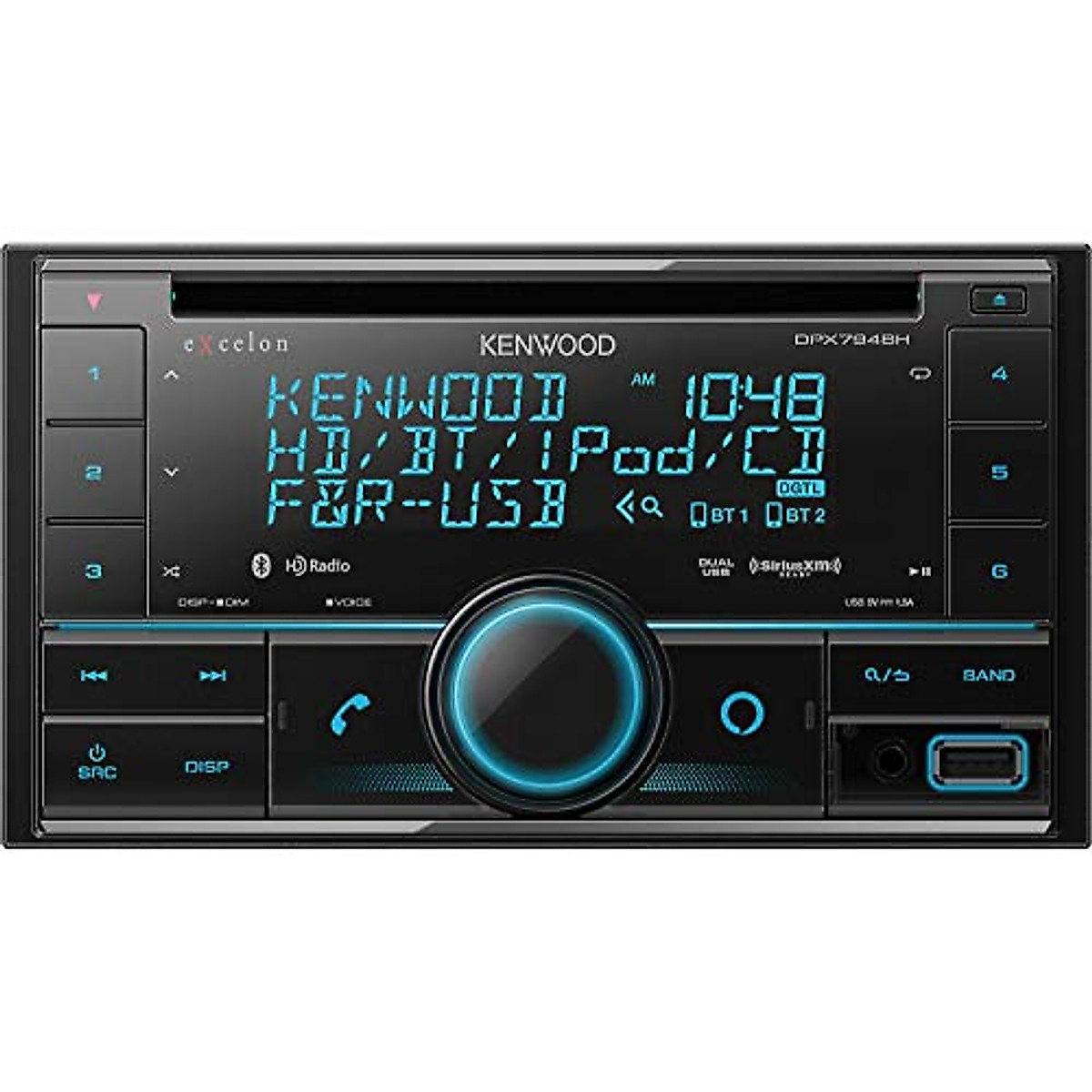 Kenwood DPX-794BH 2-Din CD Receiver with Built in Alexa, Bluetooth and HD Radio