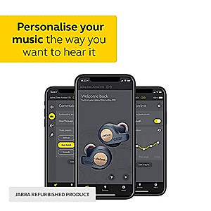 Jabra Elite Active 65t Alexa Enabled True Wireless Sports Earbuds with Charging Case – Copper Blue (Renewed)