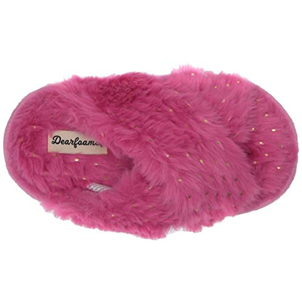 Dearfoams unisex child Slide Slipper, Pink Polish, 1 Big Kid US