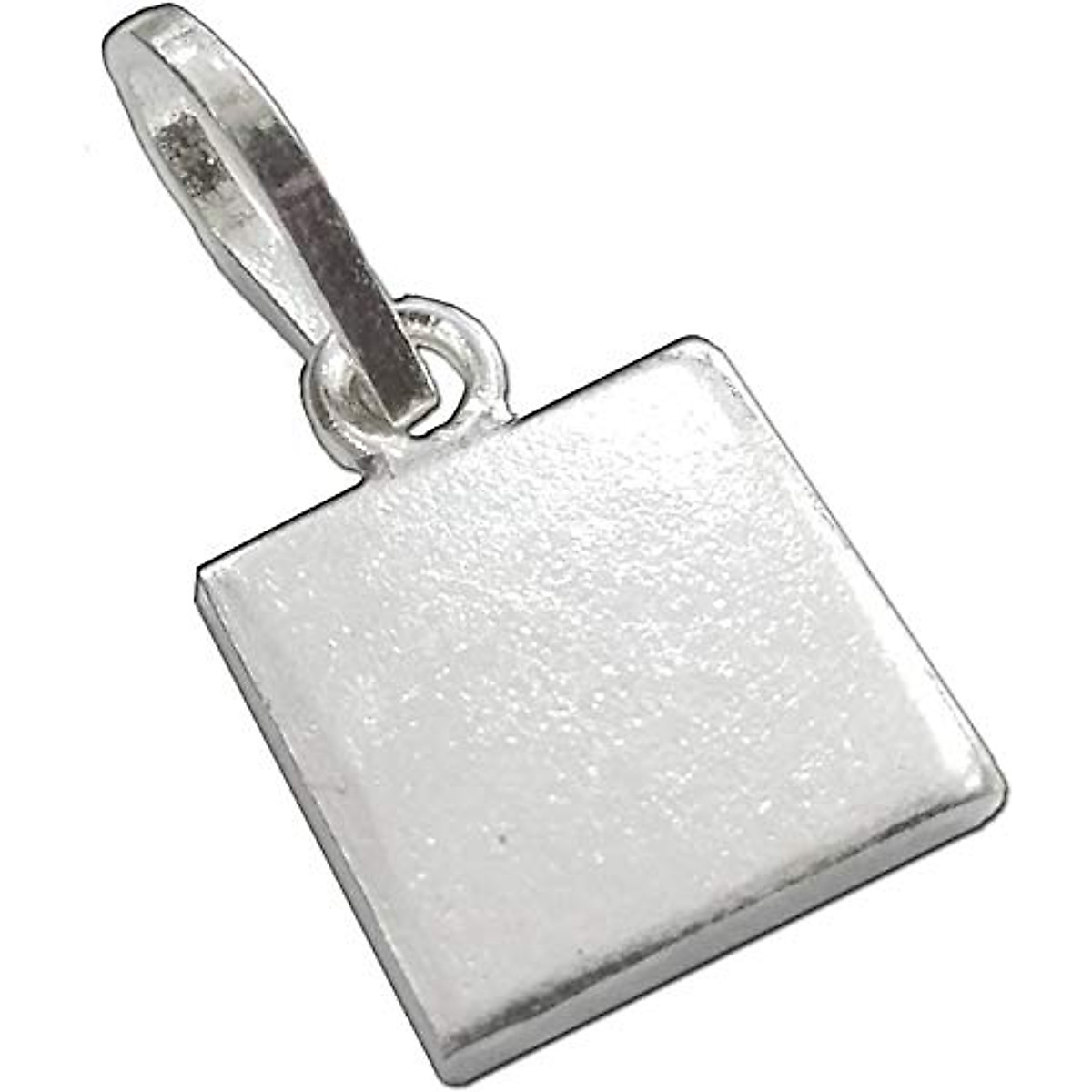 Karizma Jewels Pure solid Silver Square Pendant for Astrology and red book remedies healing chokor