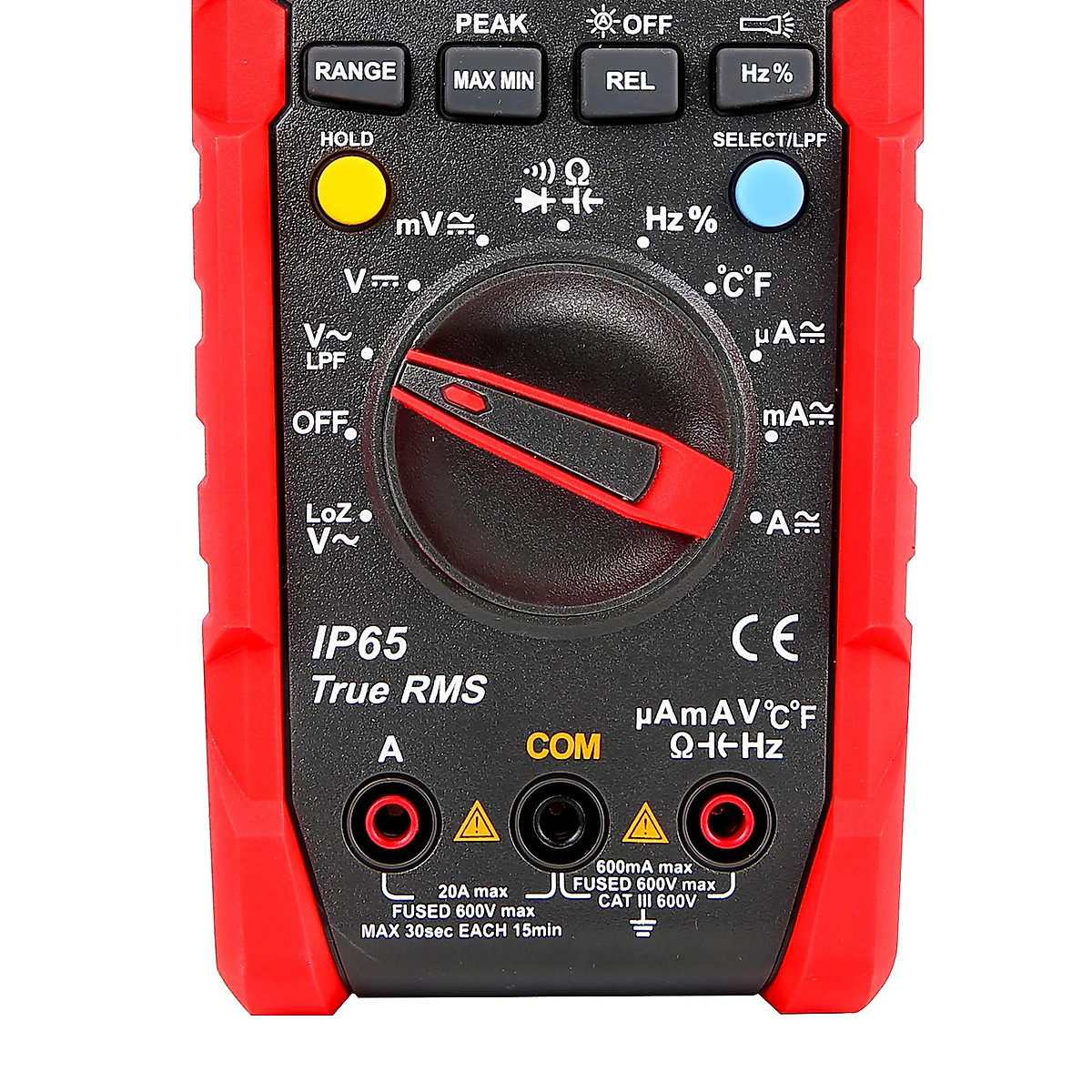 UNI-T Industrial Digital Multimeter UT191T (IP65, 2M Drop Test) True RMS 6000 Counts ACV LPF ACV Peak Hold AC DC Voltage Current LOZ ACV Temperature Resistance Capacitance Frequency Duty Cycle