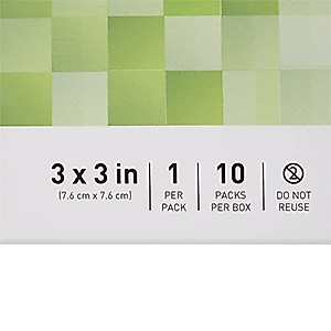 McKesson Lite Hydrocellular Foam Dressings, Sterile, Silicone Adhesive Without Border, 3 in x 3 in, 10 Count, 1 Pack