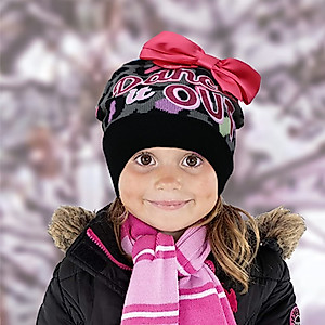 Nickelodeon JoJo Siwa Girls Hat and Glove Cold Weather Set (Black)
