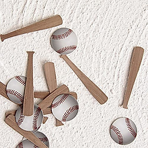 200Pcs-Baseball Table Confetti, Baseball Bat Confetti,Baseball Party Decorations,Table Decoration