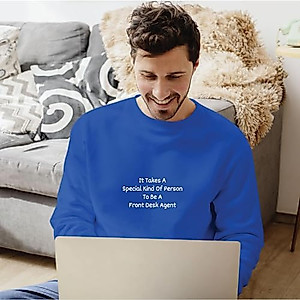 Special Person Gift for Front Desk Agent Receptionist Coworker Humor Black and Muticolor Unisex Long Sleeve T Shirt