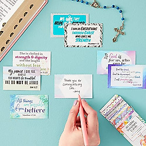 Best Paper Greetings 40 Pack Bible Verse Cards for Prayer, Sunday School, Inspirational Christian Gifts for Women (3 x 2 In)