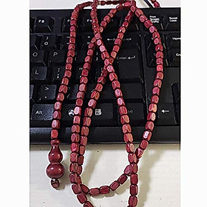 OKUOKA 55 Strands Beaded Door Curtains for Doorways Wood Bead String Curtain for Room Dividers Home Entrance Ornaments Handmade, 2 Colors, Size Customizable (Color : A, Size : 100x180cm)