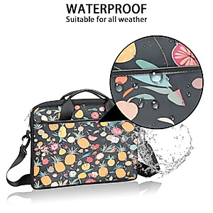 Fruits Pineapple Laptop Computer Bag Waterproof Shoulder Messenger Bag 13-15 inch Durable Laptop Tote Bag with Shoulder Strap Handle Lightweight Crossbody Briefcase