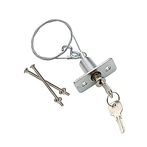 Emergency Release Lock Kit, Emergency Disconnect Release Key Lock with 2 Keys, Garage Door Opener Quick Release Lock for Universal Garage Door
