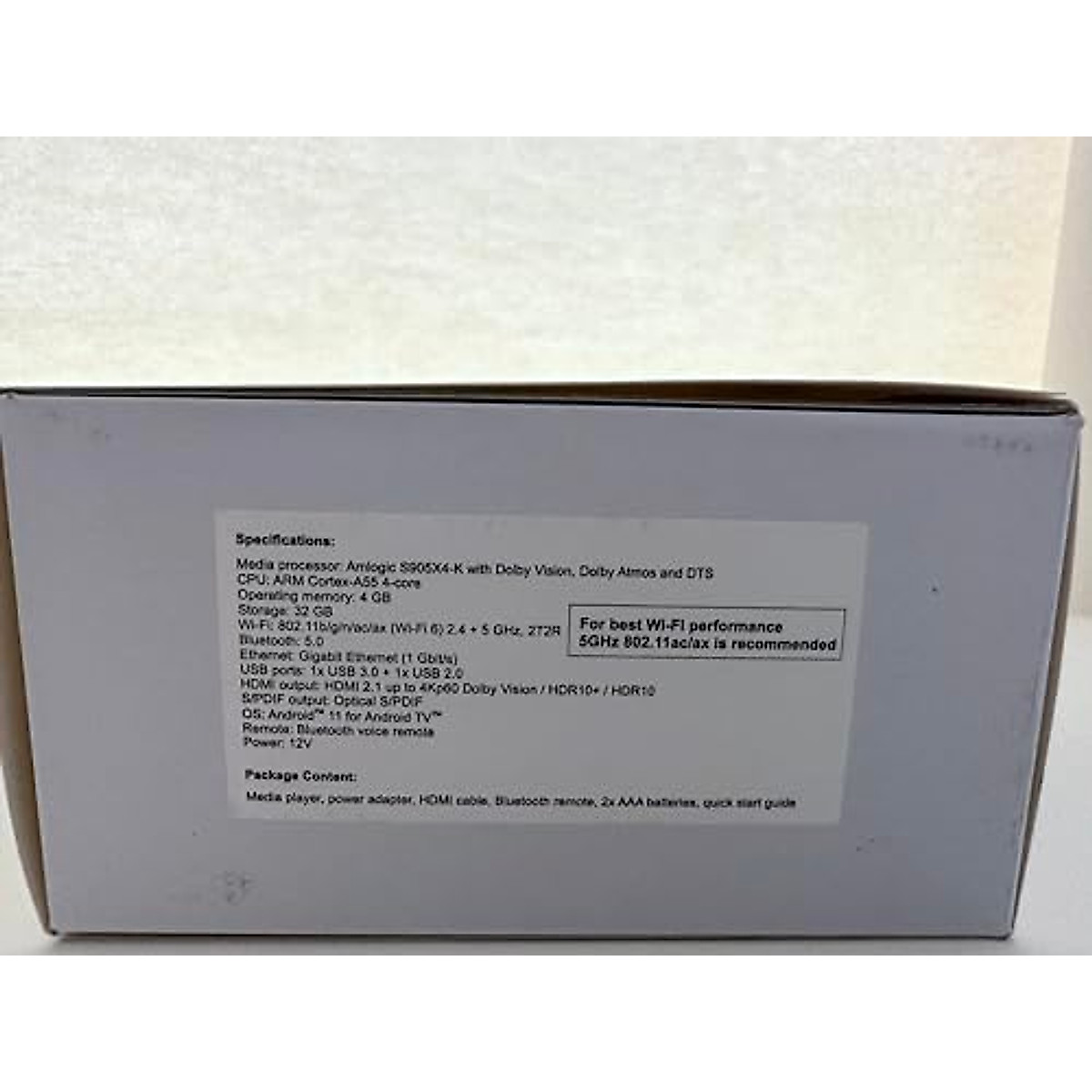 Dune HD Homatics Box R 4K Plus Android TV Box, Media Player 4K, Chromecast, Mini PC, Netflix in 4K Dolby Vision & Atmos, 4GB/32GB, AV1, Wi-Fi 6, 1Gbit, ISO 4K DV P7 FEL MKV AFR, HDR10+, DTS