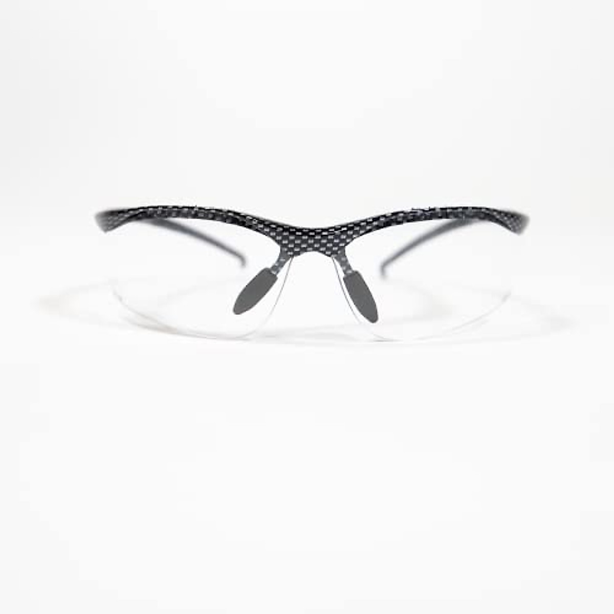 Ballard Pro/Tek Safety Glasses, Triple Lenses, Carbon Design, Hard Protective Case