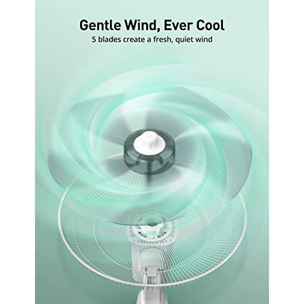 PARIS RHÔNE Wall Mount Fan, 16 inch Wall Fan with 5-Blades, 5 Speeds, 20ft Remote Control, Wide 90-Degree Oscillation, 8 Hour Timer, Quiet Operation, Fans for Bedroom, Kitchen, Study & Home Gym