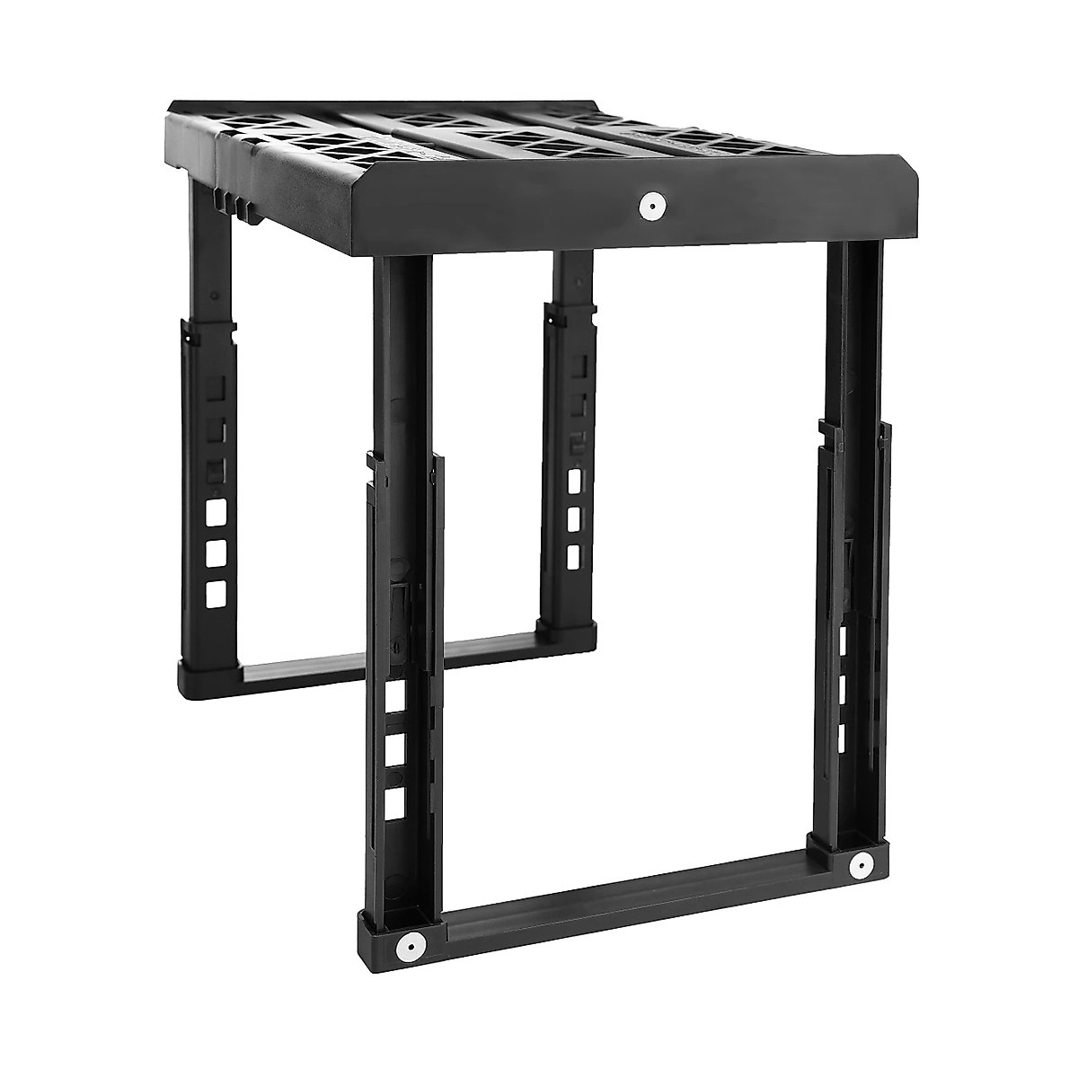 Tools for School Adjustable Locker Shelf Strong ABS Plastic - Width Adjusts from 8"-12.5" & Height Adjusts from 10"-14" - Patented Design - Beware of Cheap IMITATIONS - (Black)
