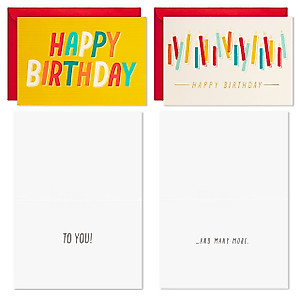 Hallmark Birthday Cards Assortment, 16 Cards with Envelopes (Make a Wish)