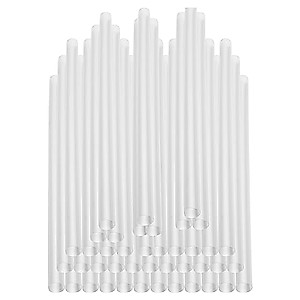 Extra Large Individually Wrapped Milkshake Drinking Straws (Clear, 100)