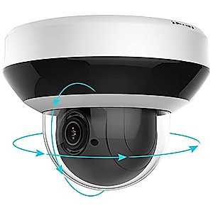 Anpviz 4.0MP(2560x1440) POE IP PTZ Dome Camera Compatible with Hikvision ,4X Optical, 16X Digital Zoom, H.265+ Outdoor Security Camera, Alarm, Pan/Tilt, SD Card Slot