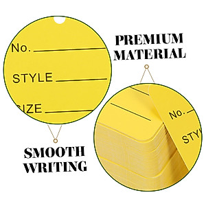 TEHAUX 1000pcs Clothing tag Jewelry Prices Tags Prices Label Clothes Prices tag Jewelry Labels Hanging Prices Tags Printable Prices Tags Paper Prices tag Paper jam Customize Commodity