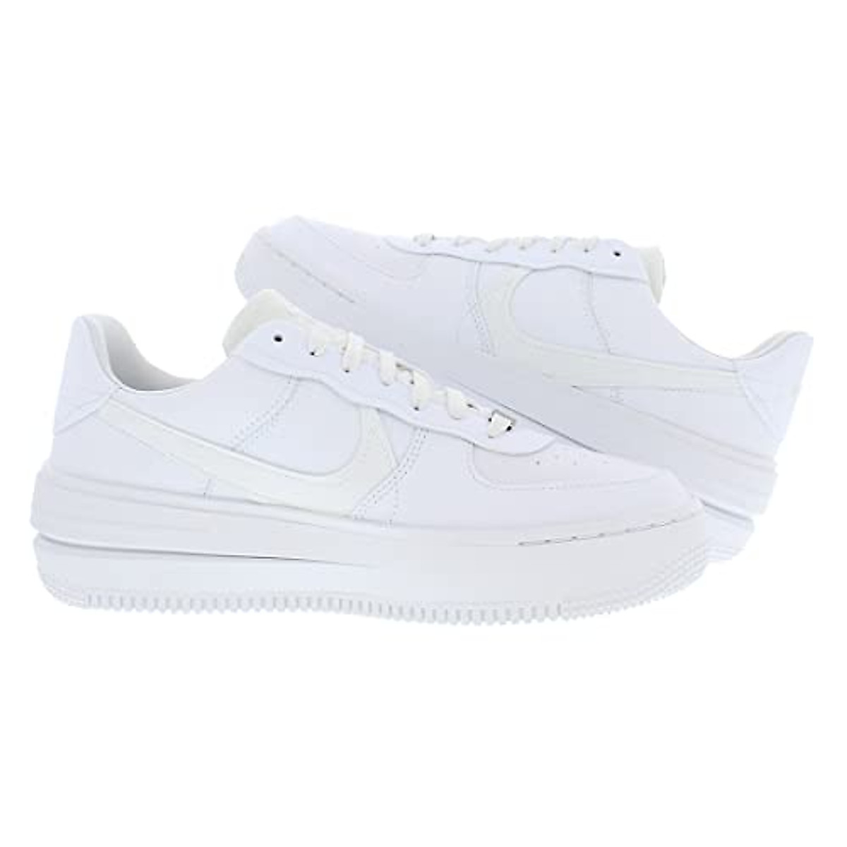 Nike Women's Air Force 1 PLT.AF.ORM Basketball Shoes, White/White/Summit White, 6