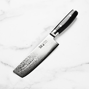 Yaxell Ran Plus 6.5" Nakiri Knife - Made in Japan - 67 Layers VG10 Damascus