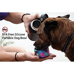 Protective Silicone Bottom Sleeve, 12oz-40oz. Fits All Vacuum Insulated Stainless Steel Water Bottles, Anti-Slip, Anti-Scratch, Rubber Flex Skin Cover (12-24oz, Light Blue Hawaiian Floral)