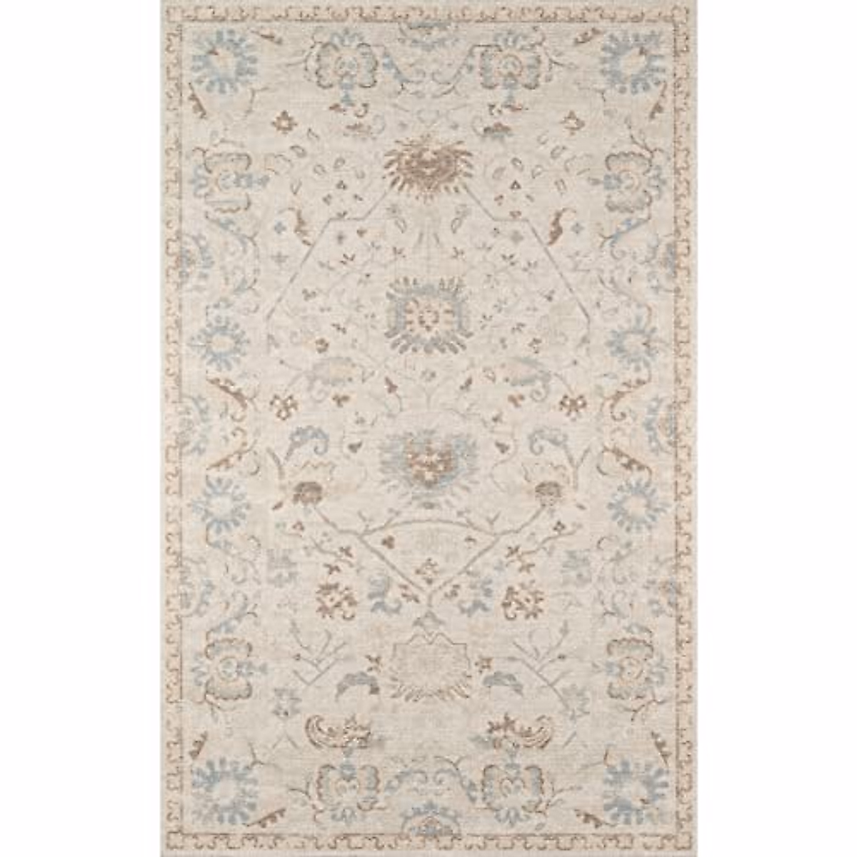 Momeni Anatolia Wool and Nylon Area Rug, 2' X 3' Beige