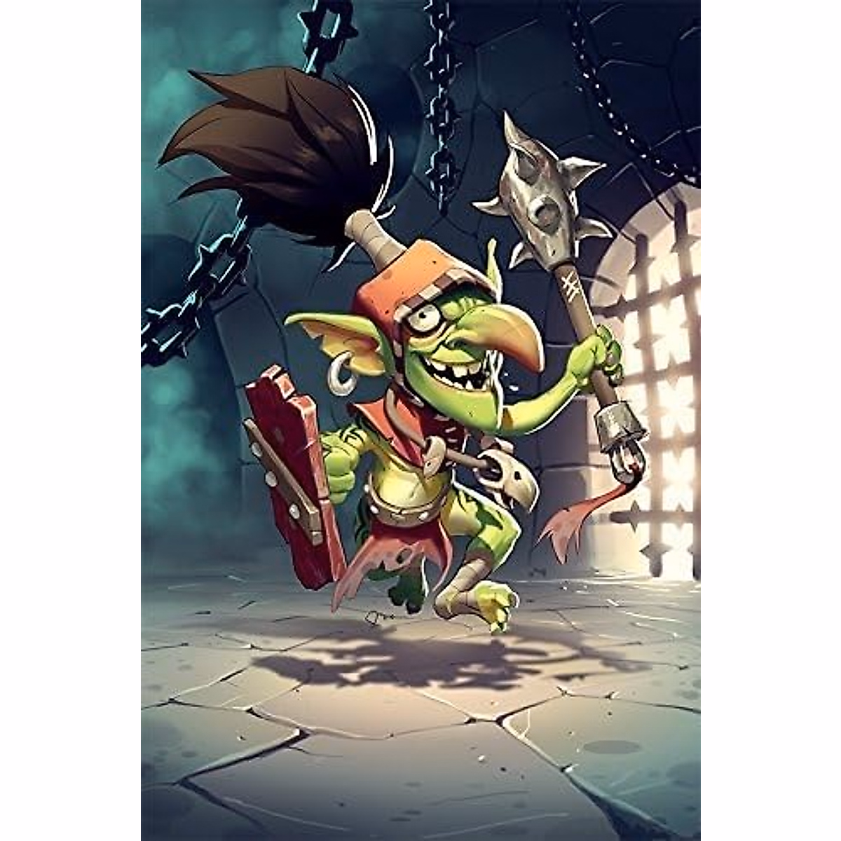 IELLO: Welcome to The Dungeon, Push-Your-Luck Elements, Disappearing Equipment, Strategy Board Game, 30 Minute Game Play, 2 to 4 Players, Ages 10 and Up