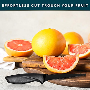 Home Hero 2 Pcs Grapefruit Knife with Sheath - High Carbon Stainless Steel Chopping Knife with Ergonomic Handle - Razor-Sharp Multi-Purpose Kitchen Knife for Chopping Vegetable and Cooking